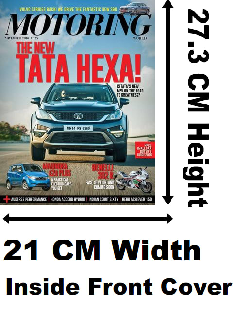 Cover Page Premium Media Advertising In Motoring World Magazine